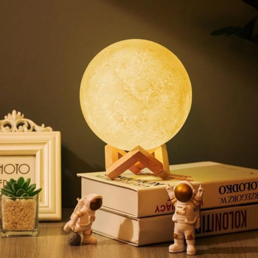 3D Moon Lamp 7 Colour Changeable Sensor Moon Night Light Lamp - Klikit ...